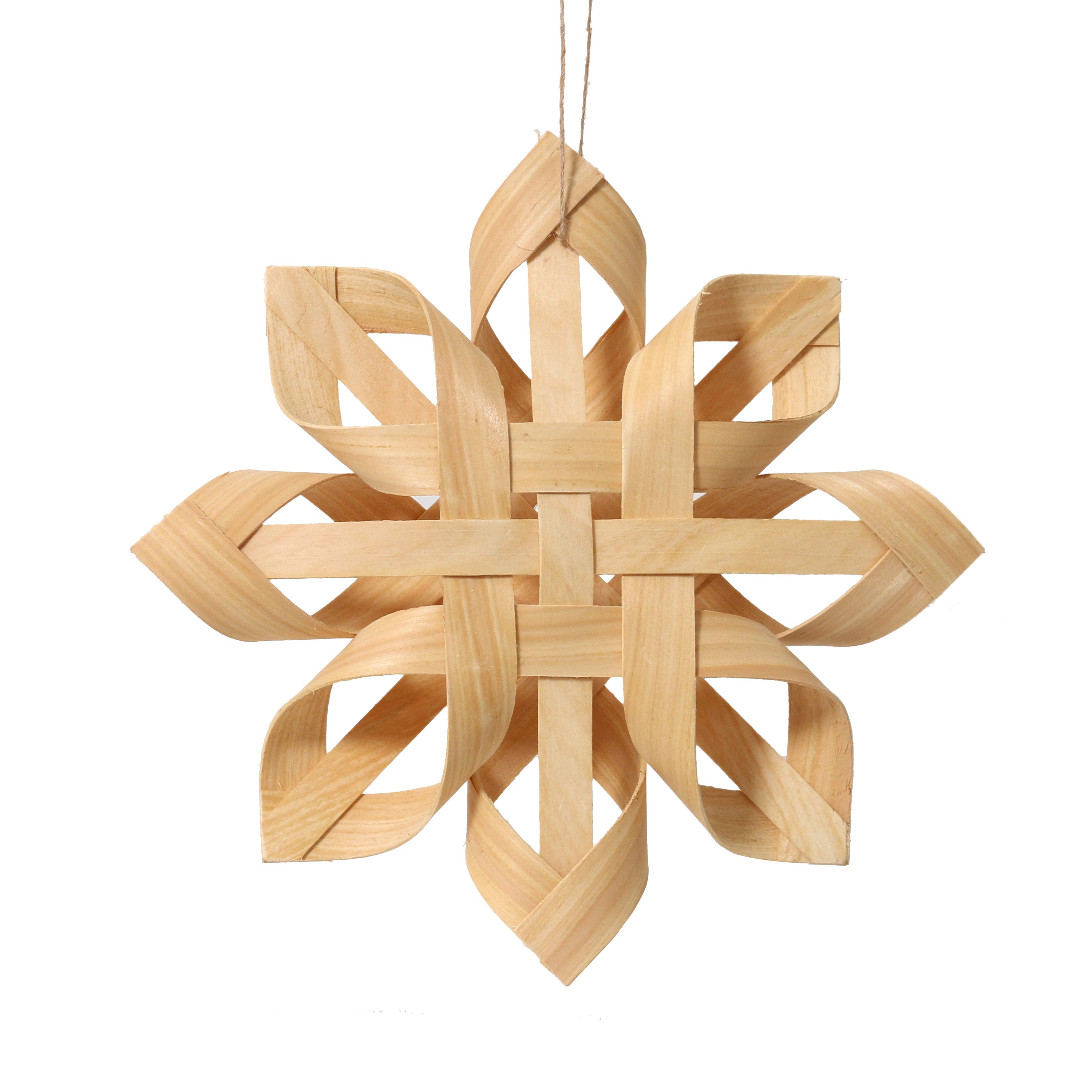 Hanging Woven Snowflake Medium – A.W. Smith & Sons Gift & Homewares