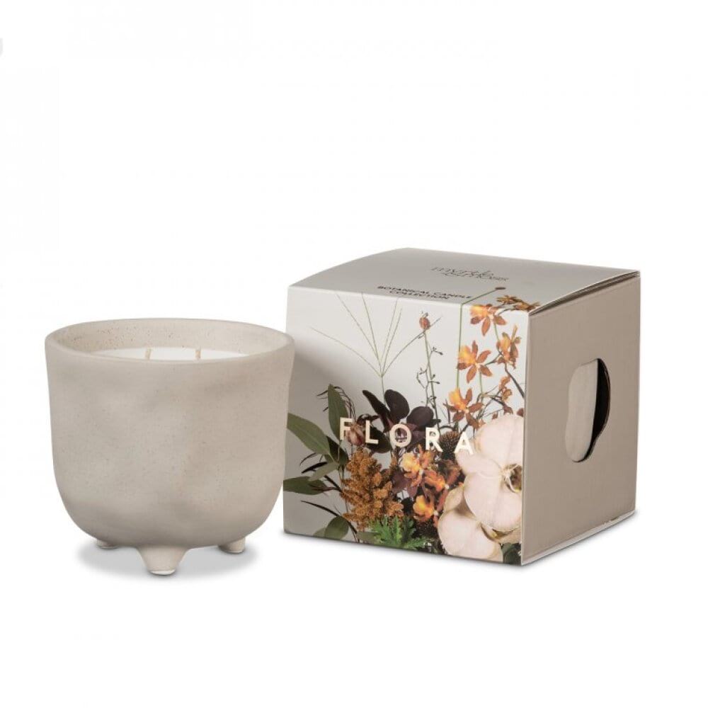 Candle - Flora Pebble Grey – A.W. Smith & Sons Gift & Homewares